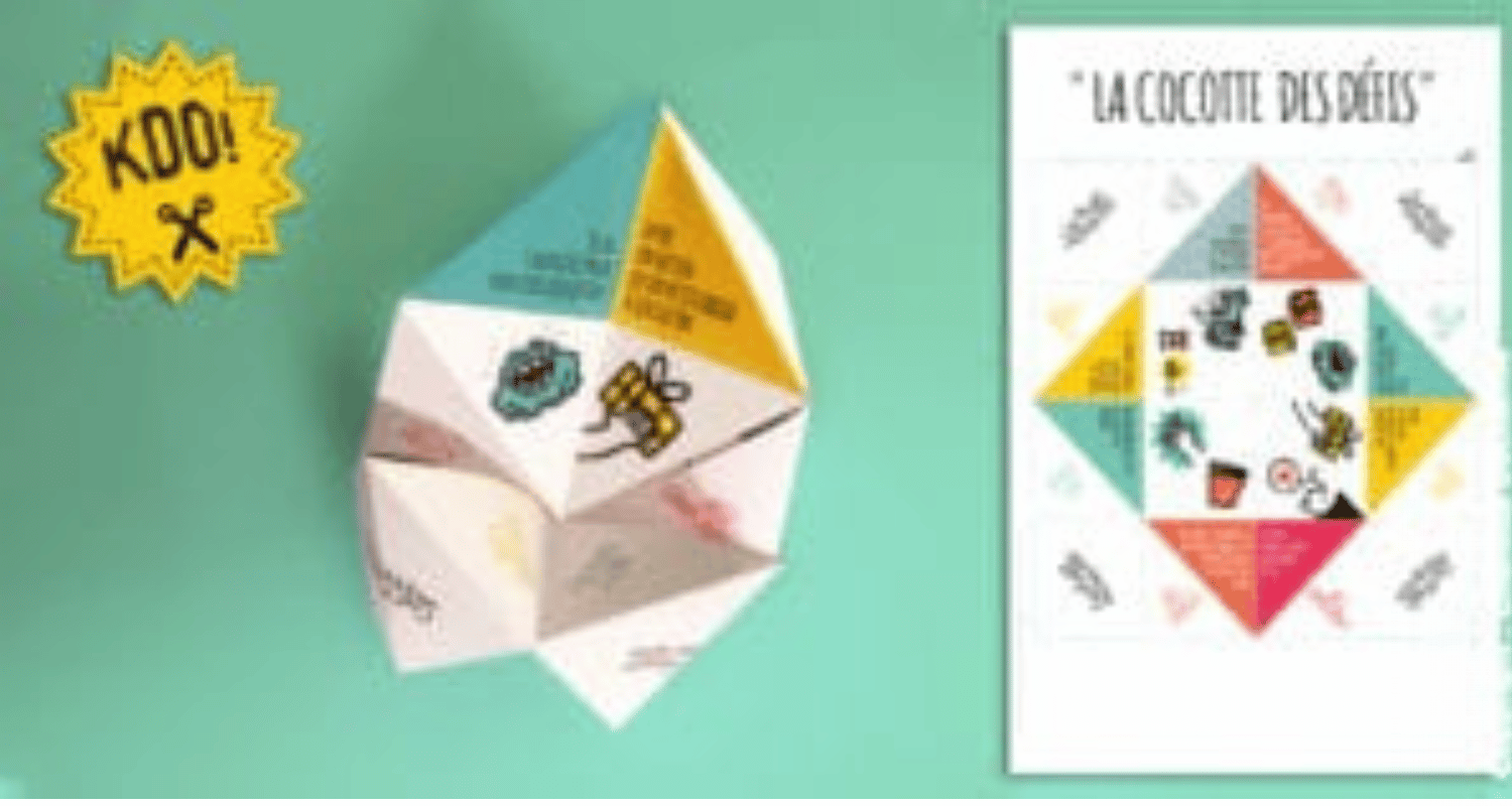 Cocotte en papier à imprimer - "spéciale défi du cœur" - Cool Parents ...